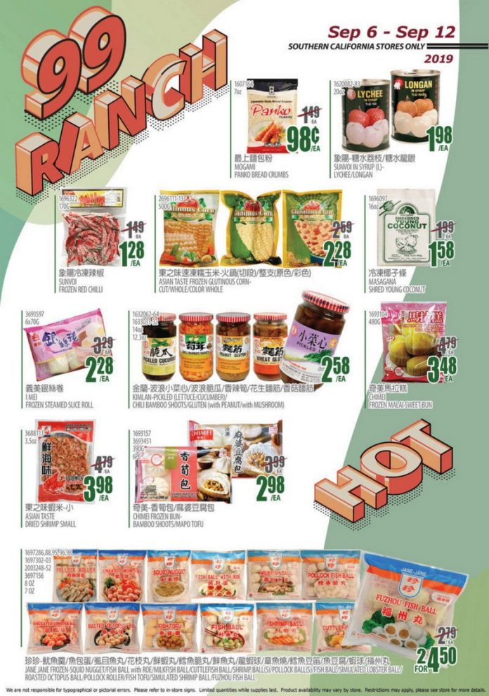 99 Ranch Market Weekly Ad Sep 06 – Sep 12, 2019