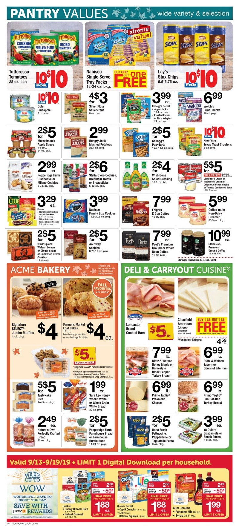 Acme Weekly Ad Sep 13 – Sep 19, 2019