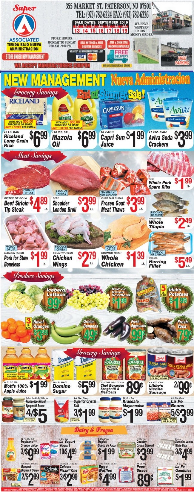 Associated Supermarkets Weekly Ad Sep 13 – Sep 19, 2019