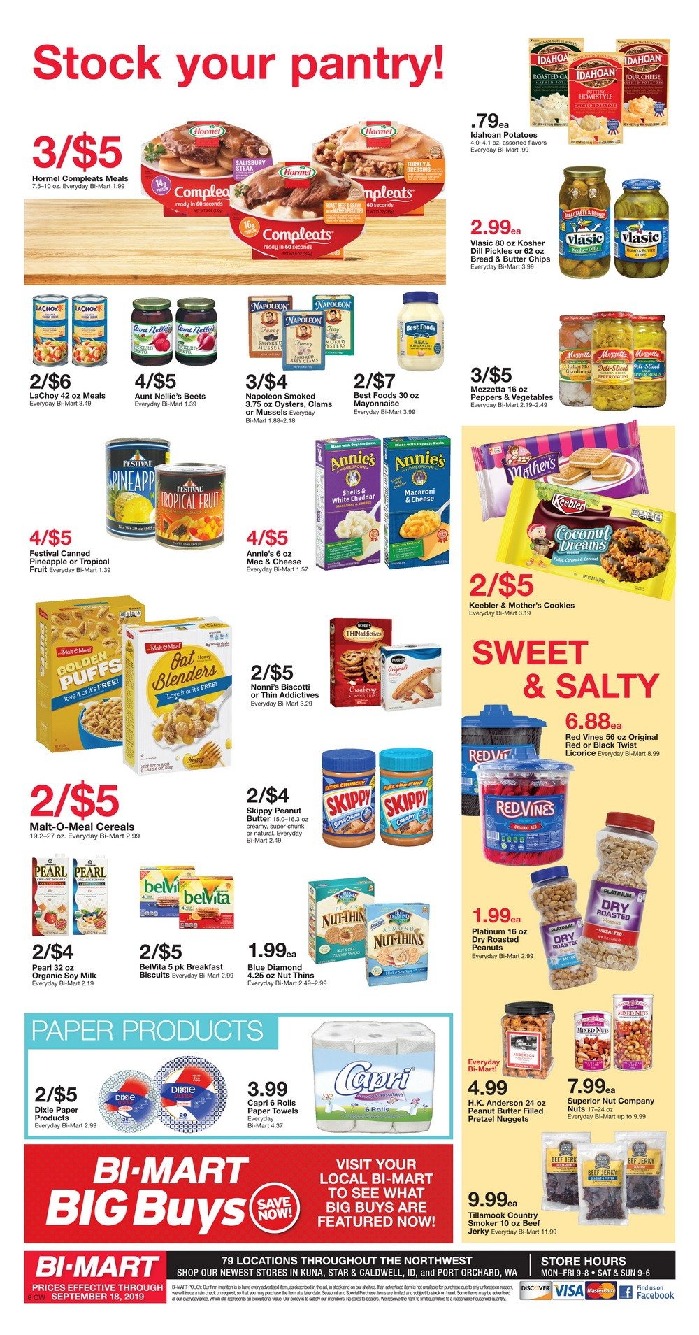 Bi Mart Weekly Ad Sep 12 – Sep 18, 2019