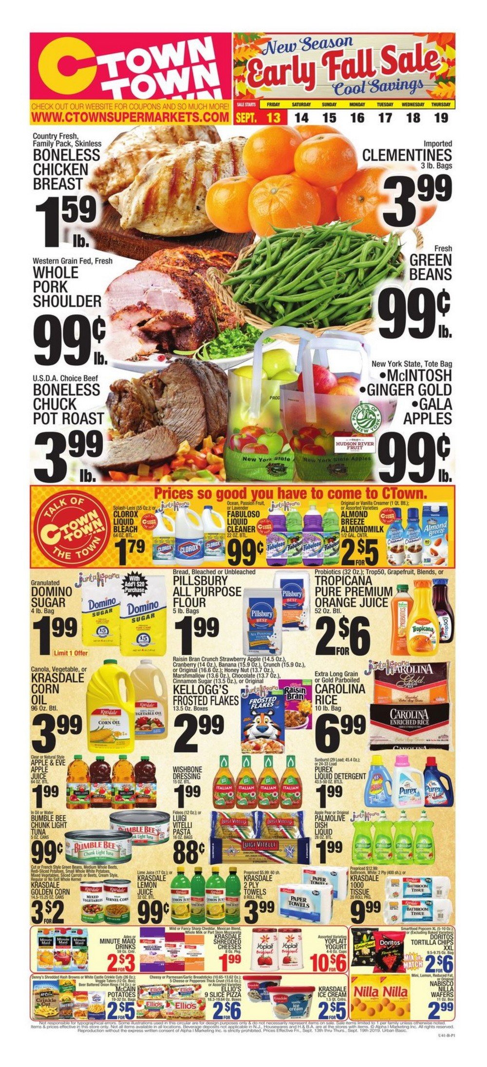 C-Town Weekly Ad Sep 13 – Sep 19, 2019