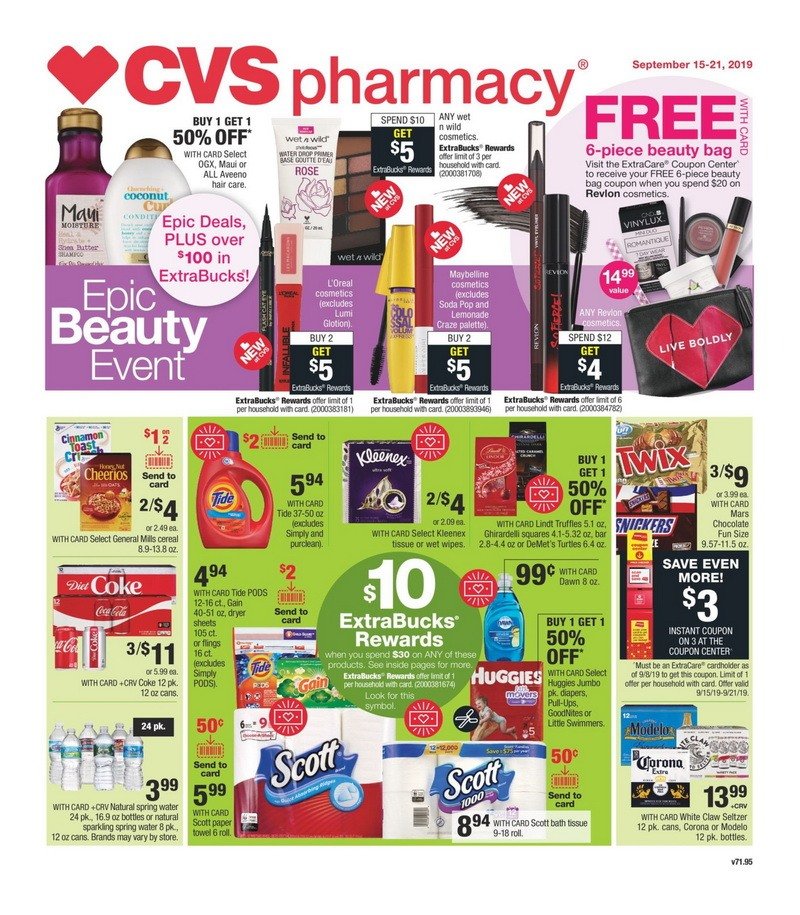 CVS Weekly Ad Sep 15 – Sep 21, 2019