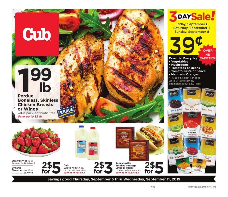 Cub Foods Weekly Ad Sep 05 – Sep 11, 2019