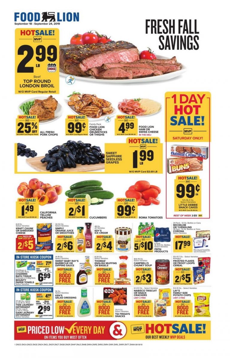 Food Lion Weekly Ad Sep 18 – Sep 24, 2019