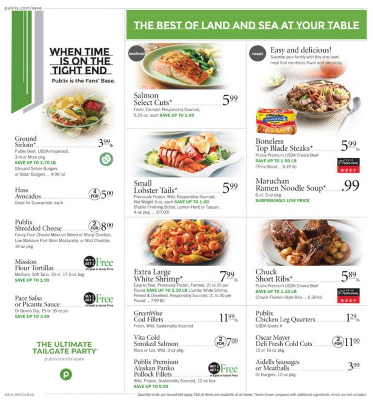 Publix Weekly Ad Sep 11 – Sep 17, 2019