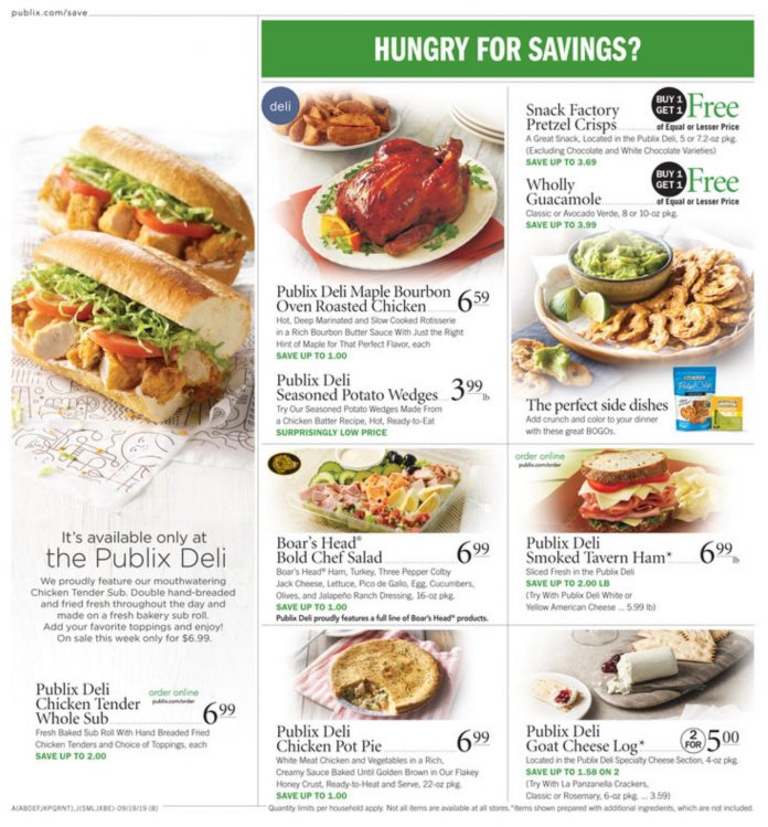 Publix Weekly Ad Sep 18 – Sep 24, 2019