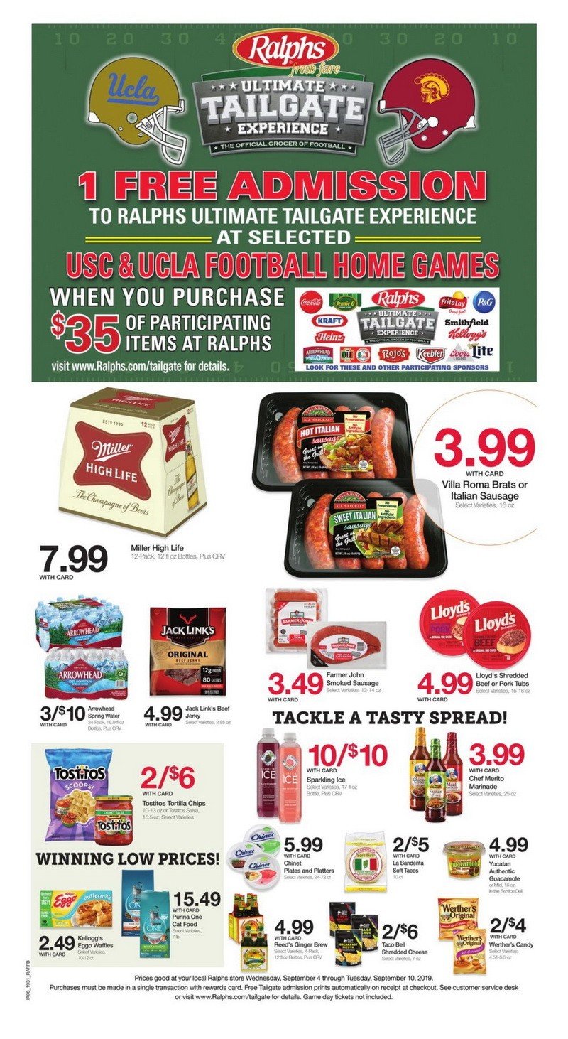 Ralphs Weekly Ad Sep 04 – Sep 10, 2019