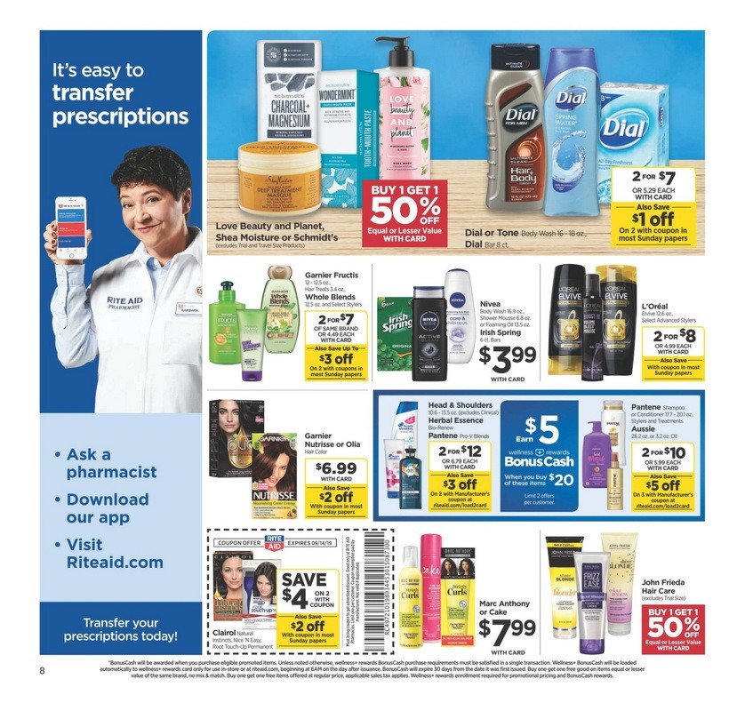 Rite Aid Weekly Ad Sep 08 – Sep 14, 2019