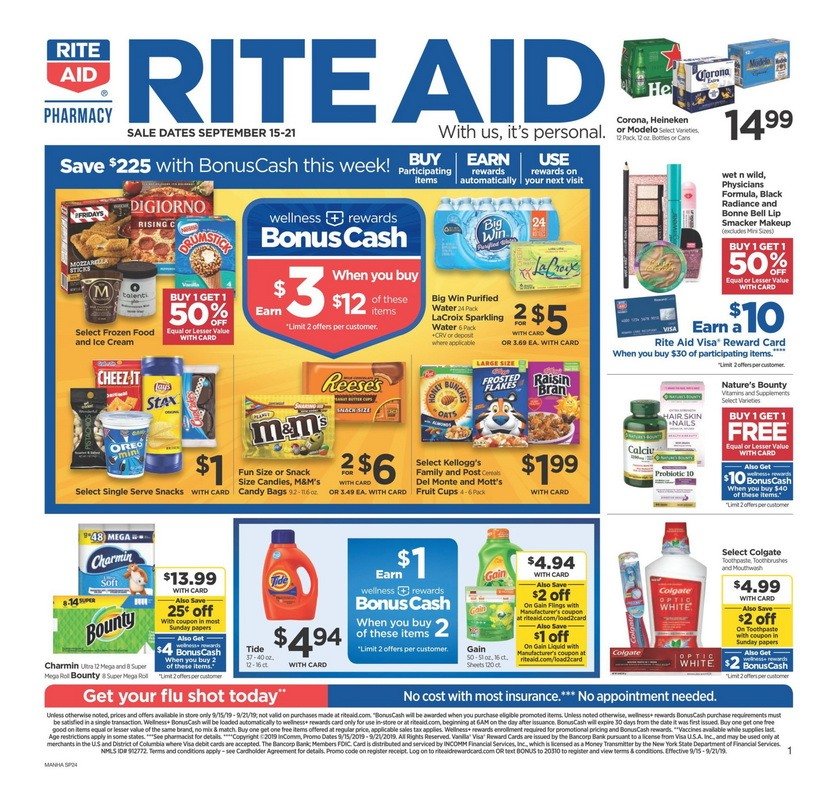 Rite Aid Weekly Ad Sep 15 – Sep 21, 2019