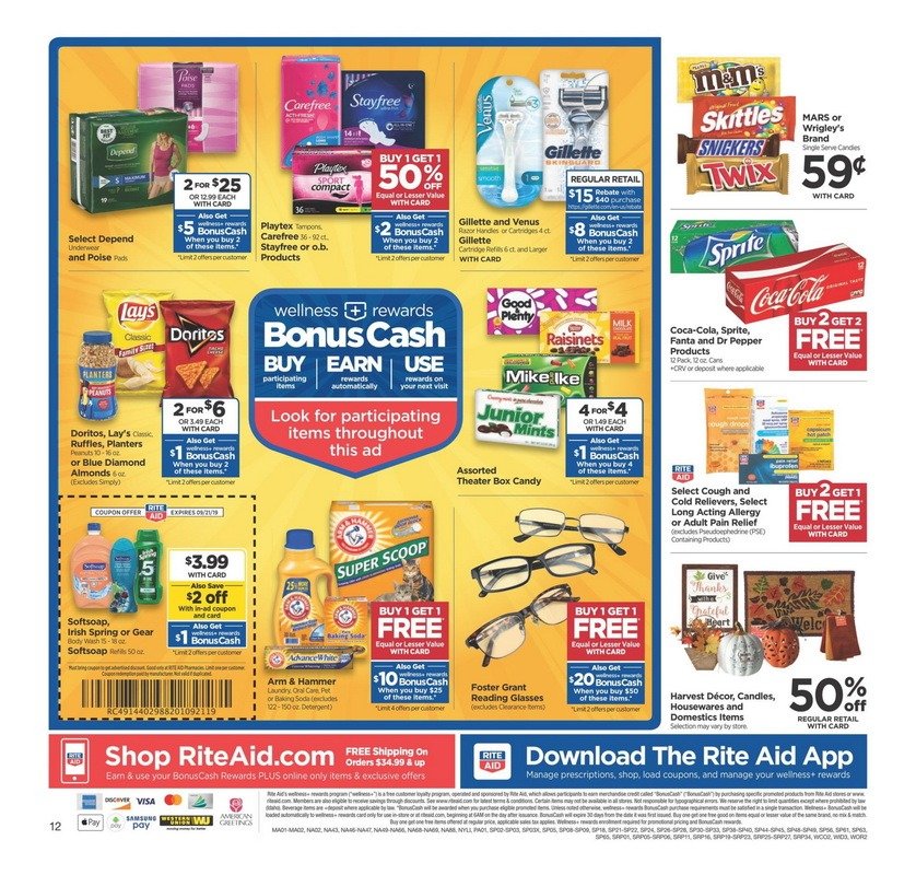 Rite Aid Weekly Ad Sep 15 – Sep 21, 2019
