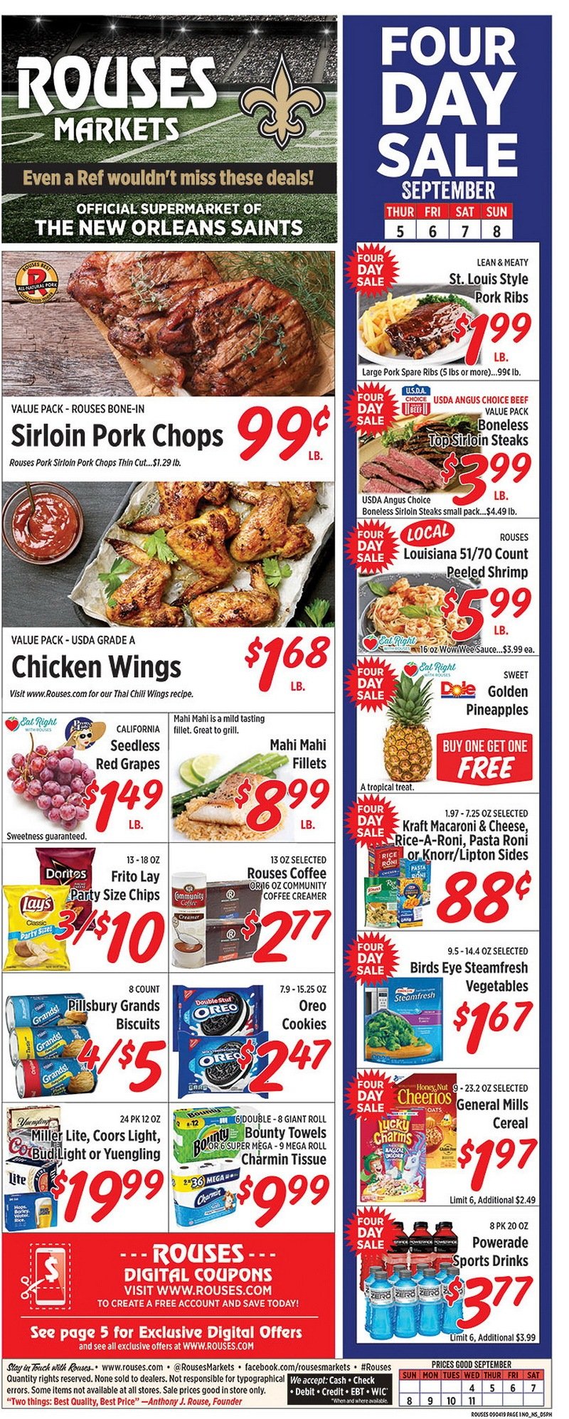 Rouses Weekly Ad Sep 04 – Sep 11, 2019