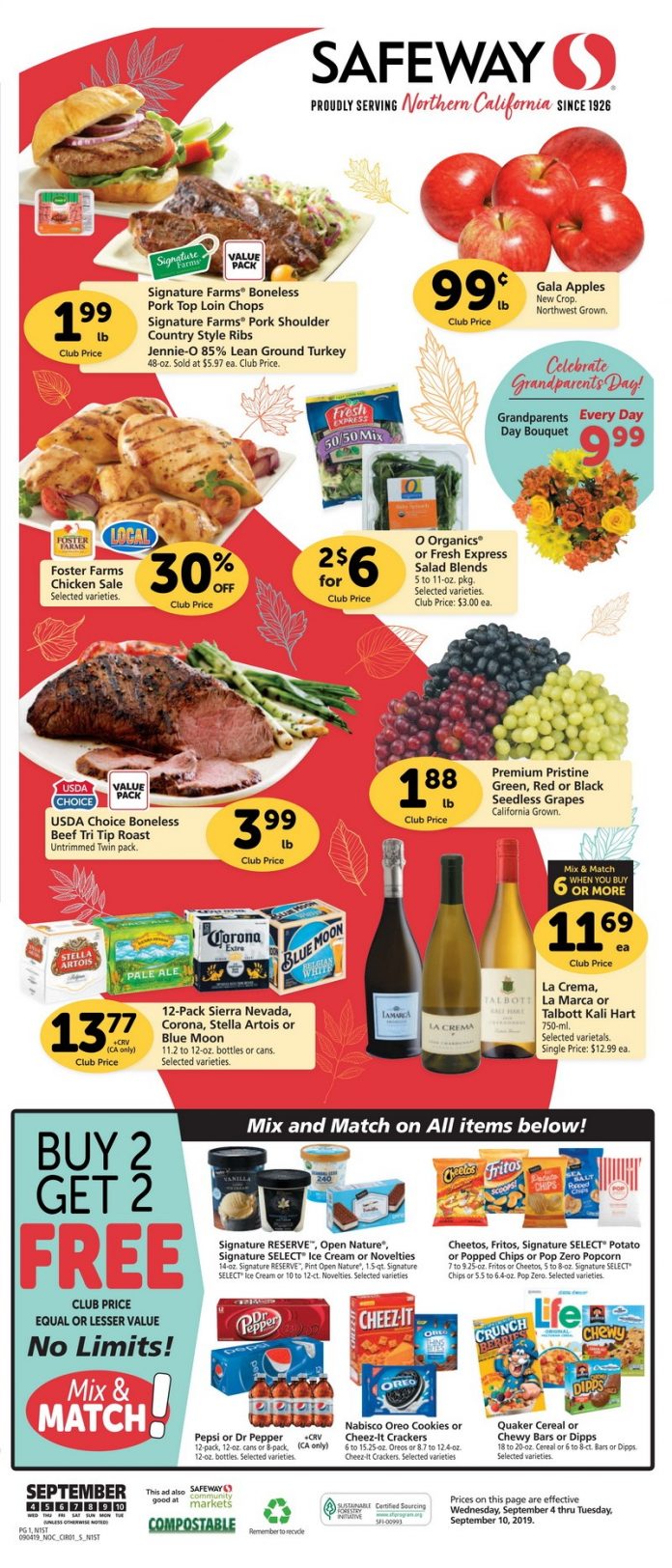 Safeway Weekly Ad Sep 04 – Sep 10, 2019