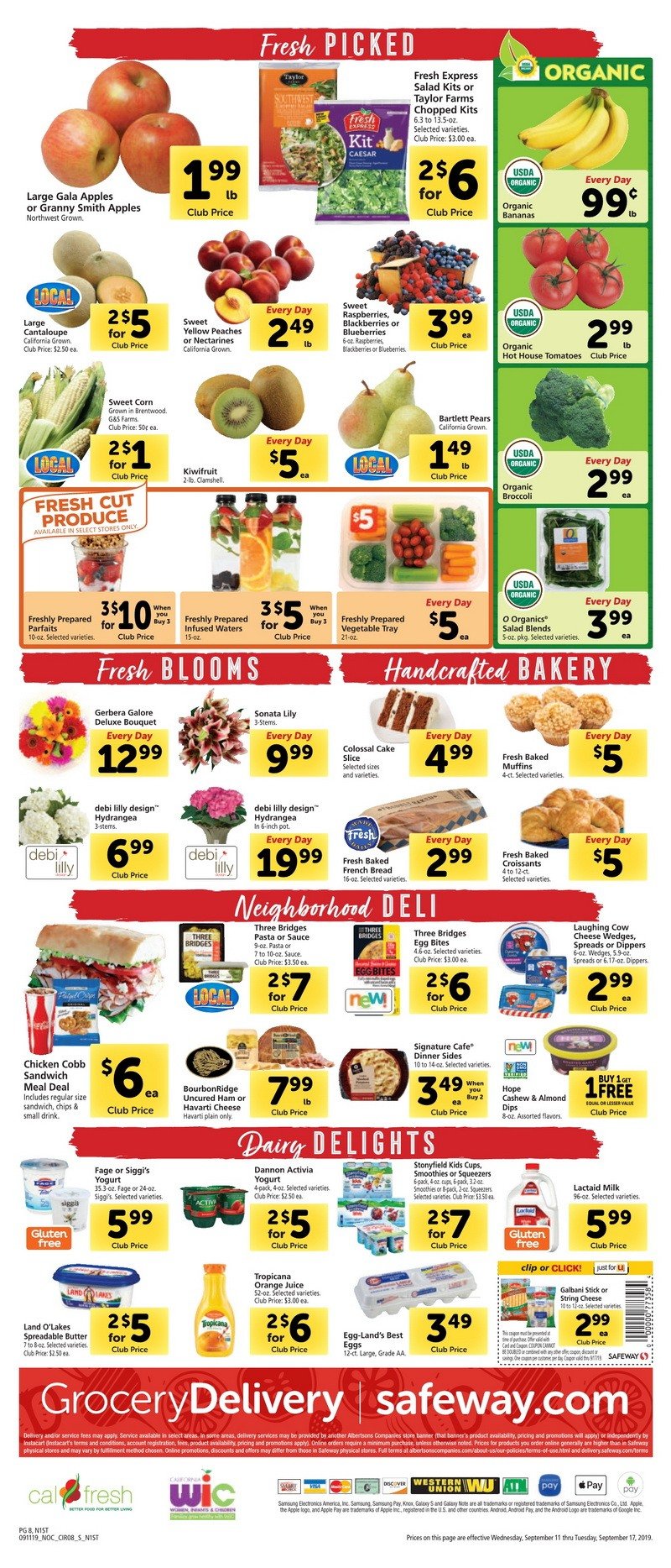 Safeway Weekly Ad Sep 11 – Sep 17, 2019