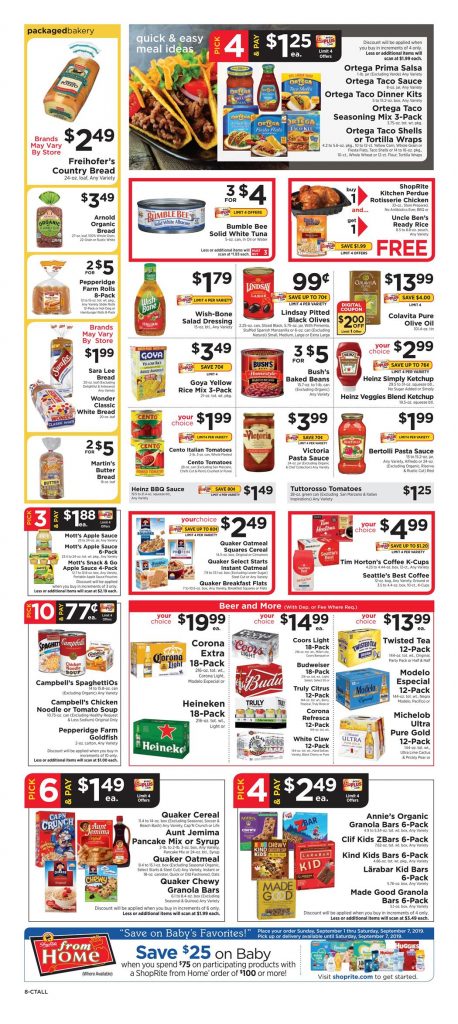 ShopRite Weekly Ad Sep 01 – Sep 07, 2019