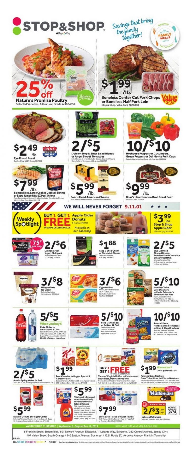 Stop & Shop Weekly Circular Sep 06 – Sep 12, 2019