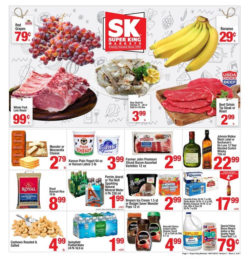 Super King Weekly Ad Sep 11 – Sep 17, 2019