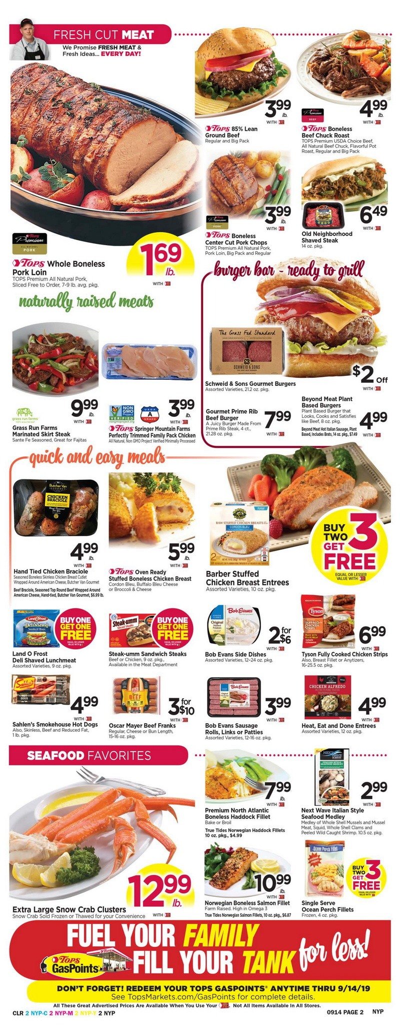Tops Weekly Circular Sep 08 – Sep 14, 2019