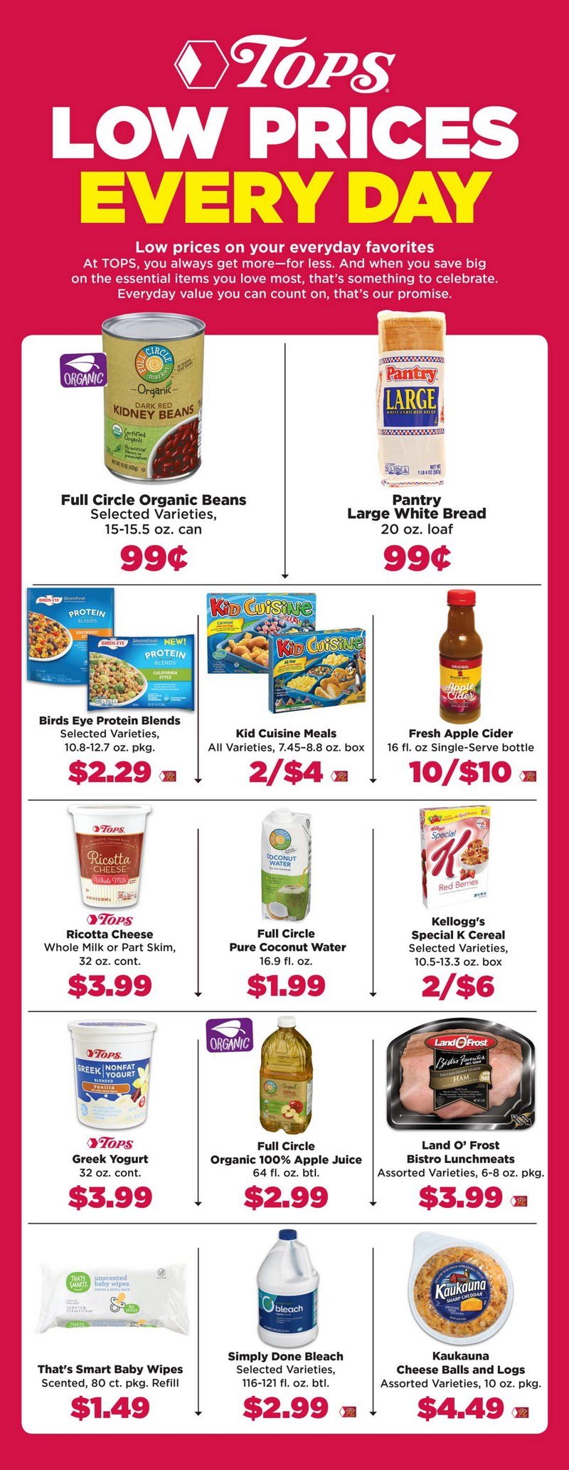 Tops Weekly Circular Sep 08 – Sep 14, 2019