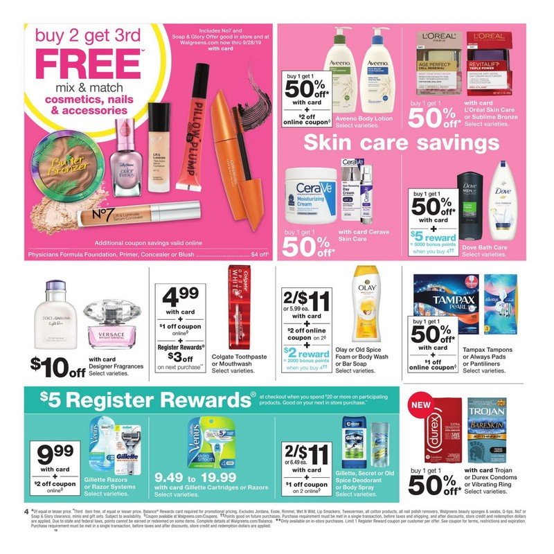 Walgreens Weekly Ad Sep 08 – Sep 14, 2019