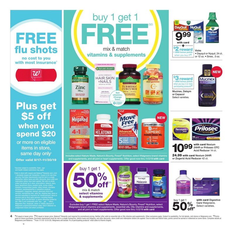 Walgreens Weekly Ad Sep 15 – Sep 21, 2019
