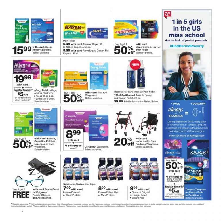 Walgreens Weekly Ad Sep 15 – Sep 21, 2019