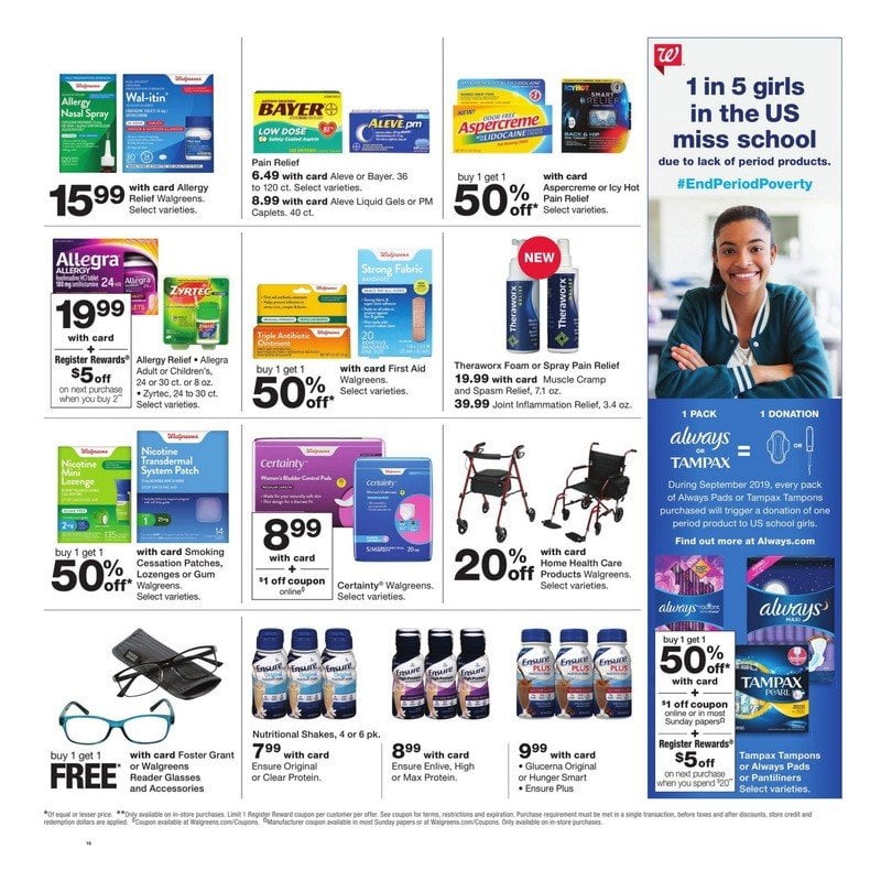 Walgreens Weekly Ad Sep 15 – Sep 21, 2019