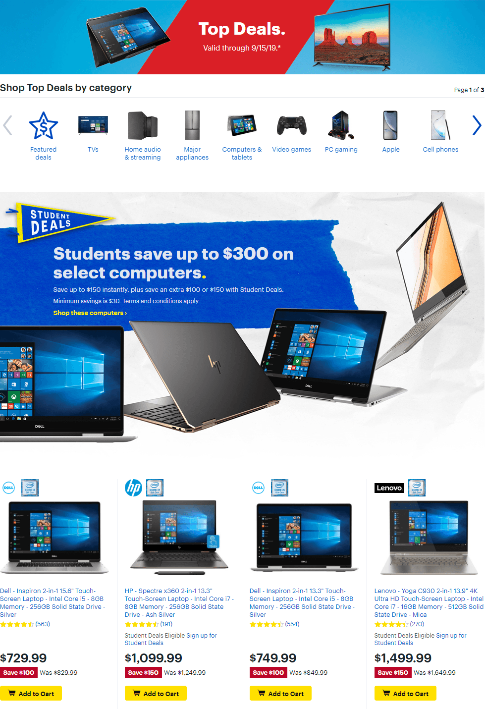 Best Buy Weekly Ad Sep 9 – Sep 15, 2019