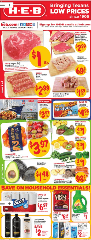 HEB Weekly Ad Sep 18 – Sep 24, 2019
