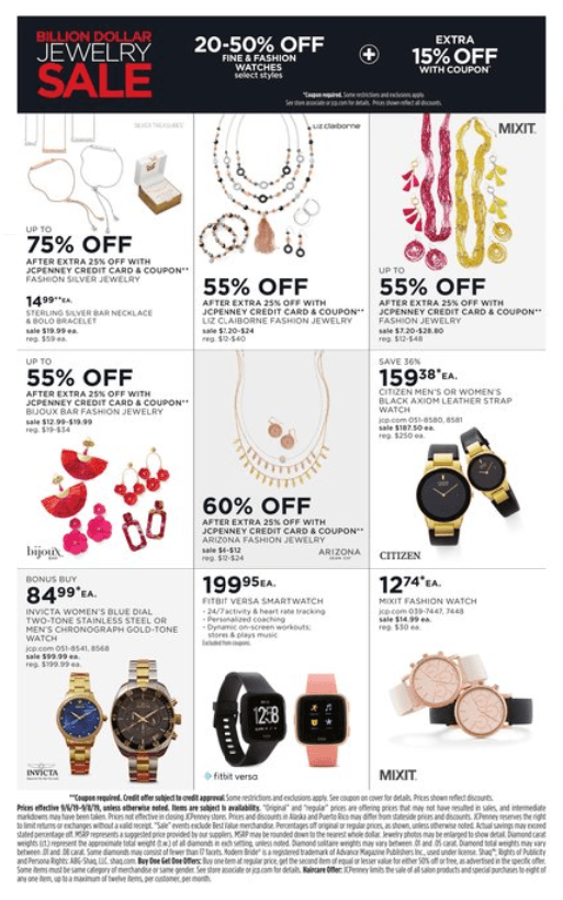 JCPenney Weekly Ad Sep 6 – Sep 8, 2019