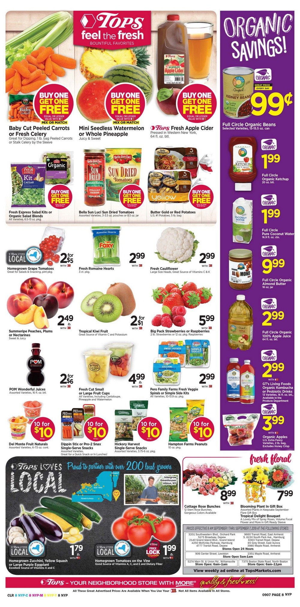 Tops Weekly Circular Sep 1 – Sep 7, 2019