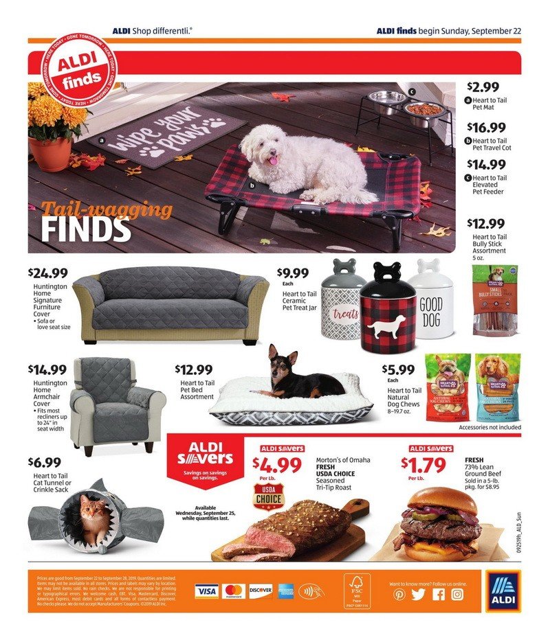 ALDI Weekly Ad Sep 22 – Sep 28, 2019