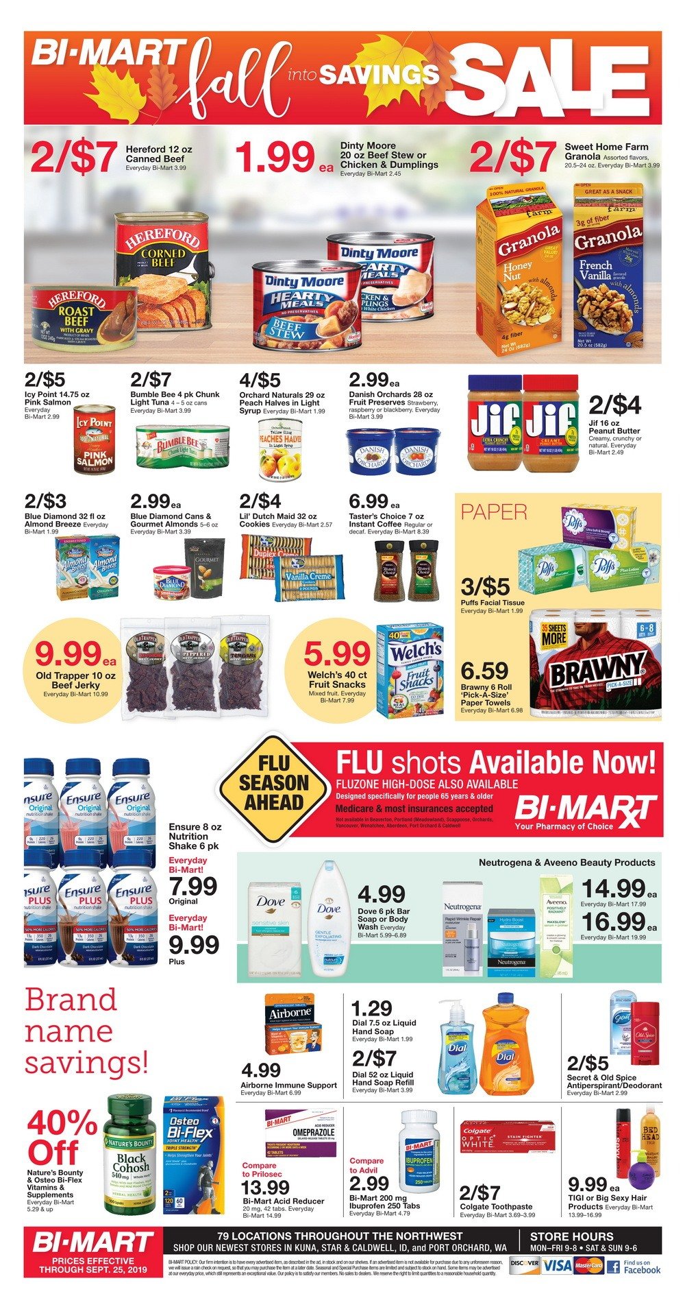 Bi Mart Weekly Ad Sep 19 – Sep 25, 2019