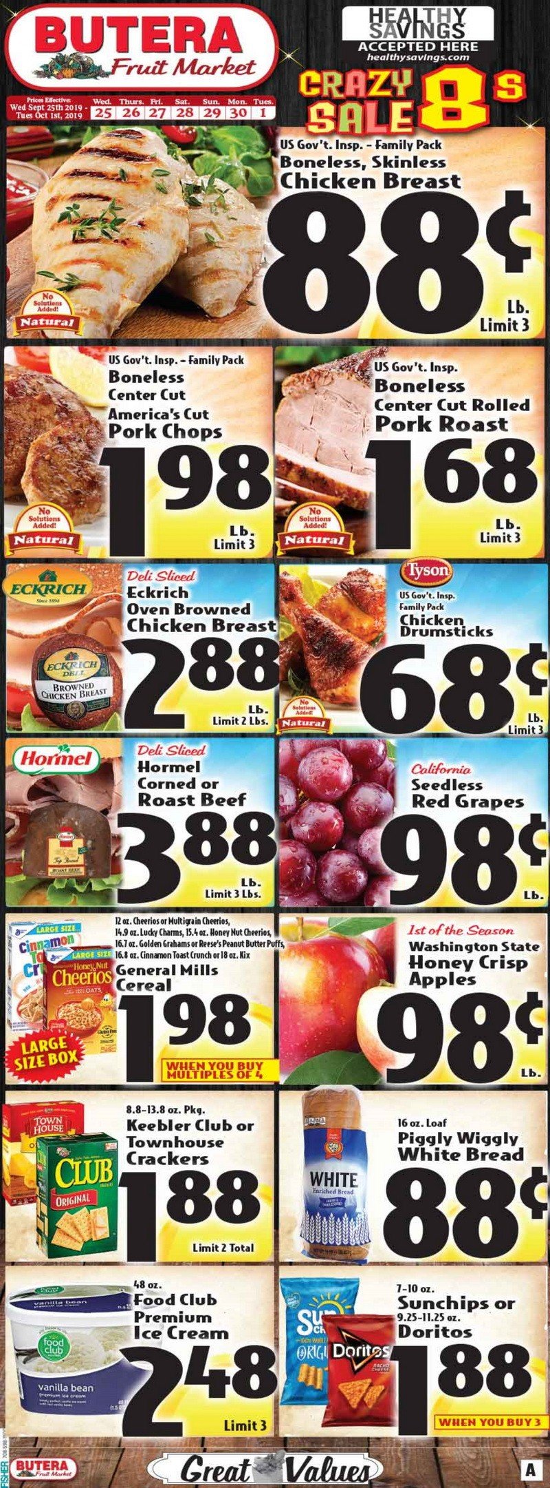 Butera Weekly Ad Sep 25 – Oct 01, 2019