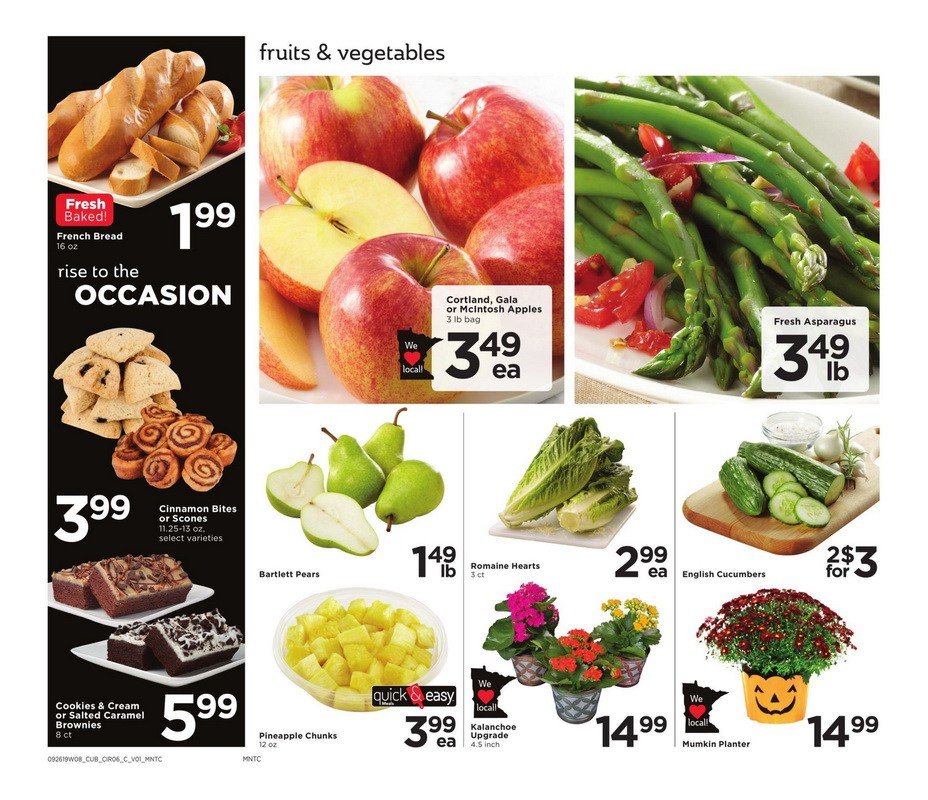 Cub Foods Weekly Ad Sep 26 – Oct 02, 2019