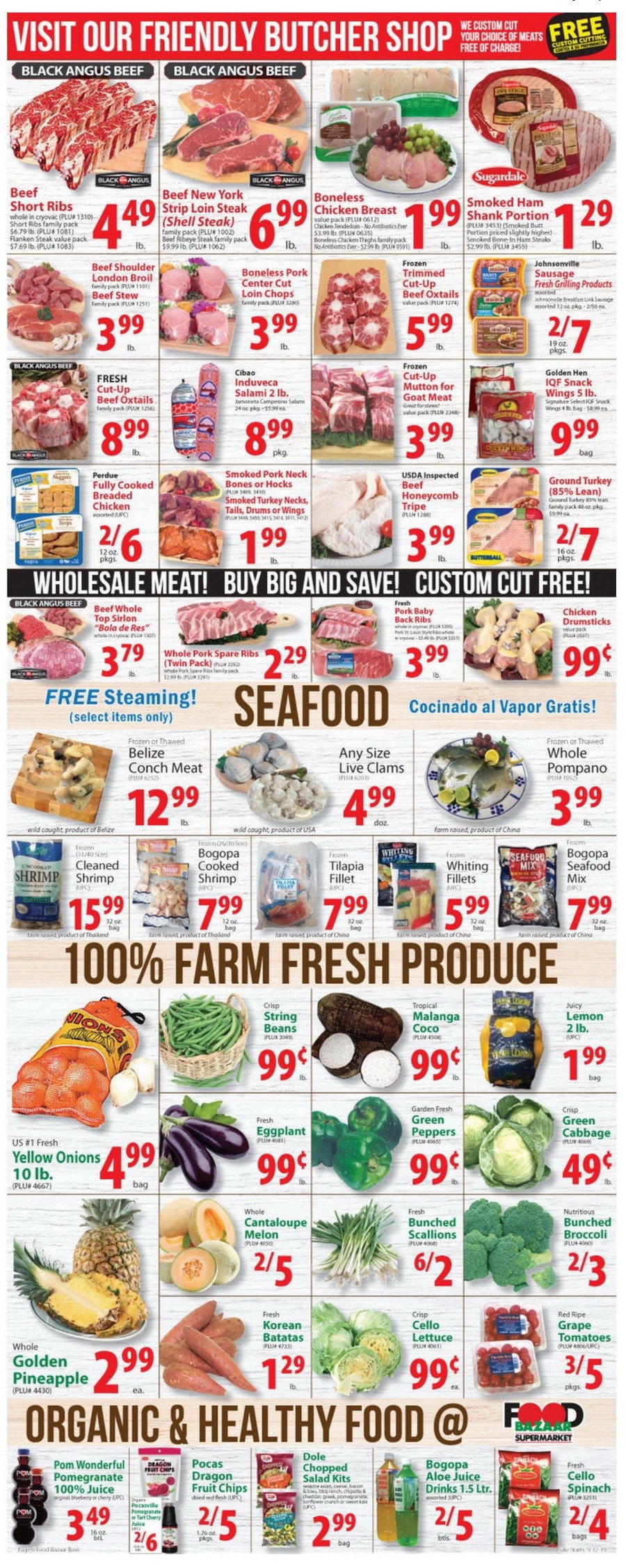 Food Bazaar Weekly Ad Sep 12 – Sep 18, 2019