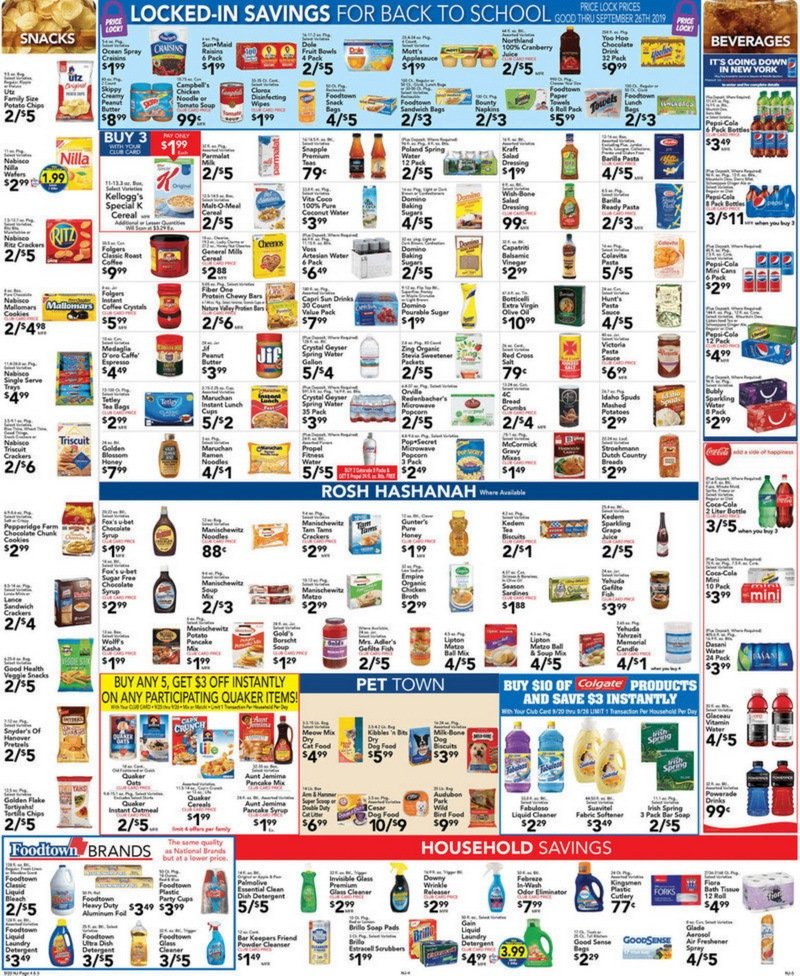 Foodtown Weekly Ad Sep 20 – Sep 26, 2019