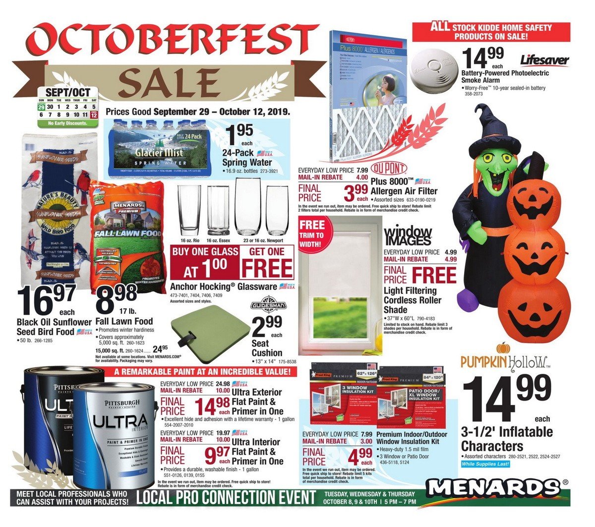 Menards Flyer Sale Sep 29 – Oct 12, 2019
