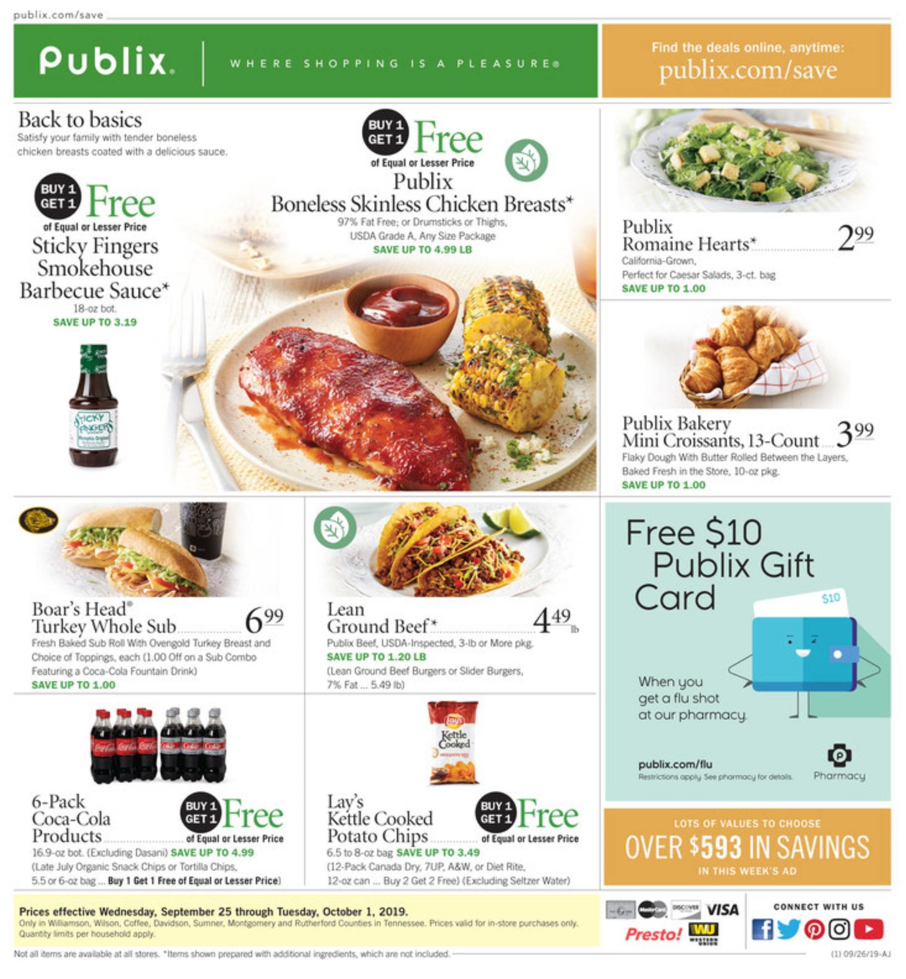 Publix Weekly Ad Sep 25 – Oct 1, 2019