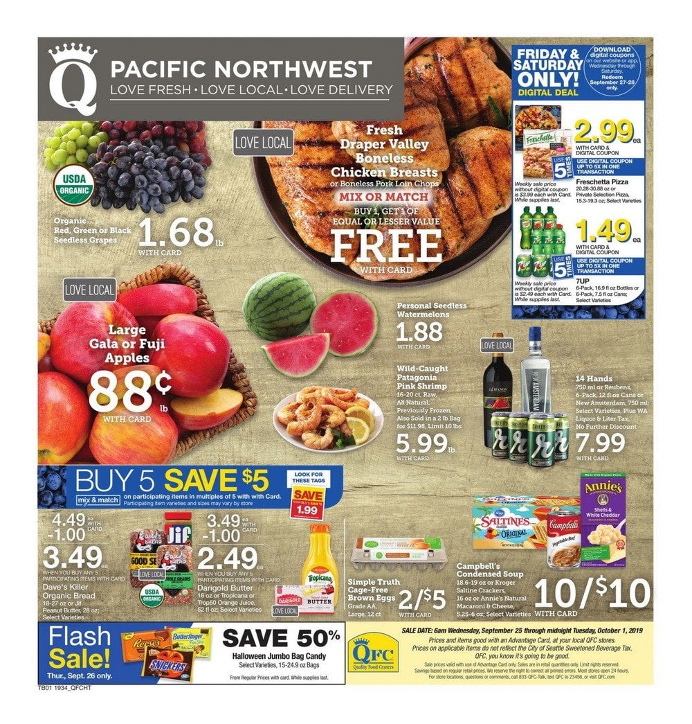 QFC Weekly Flyer Sep 25 – Oct 1, 2019