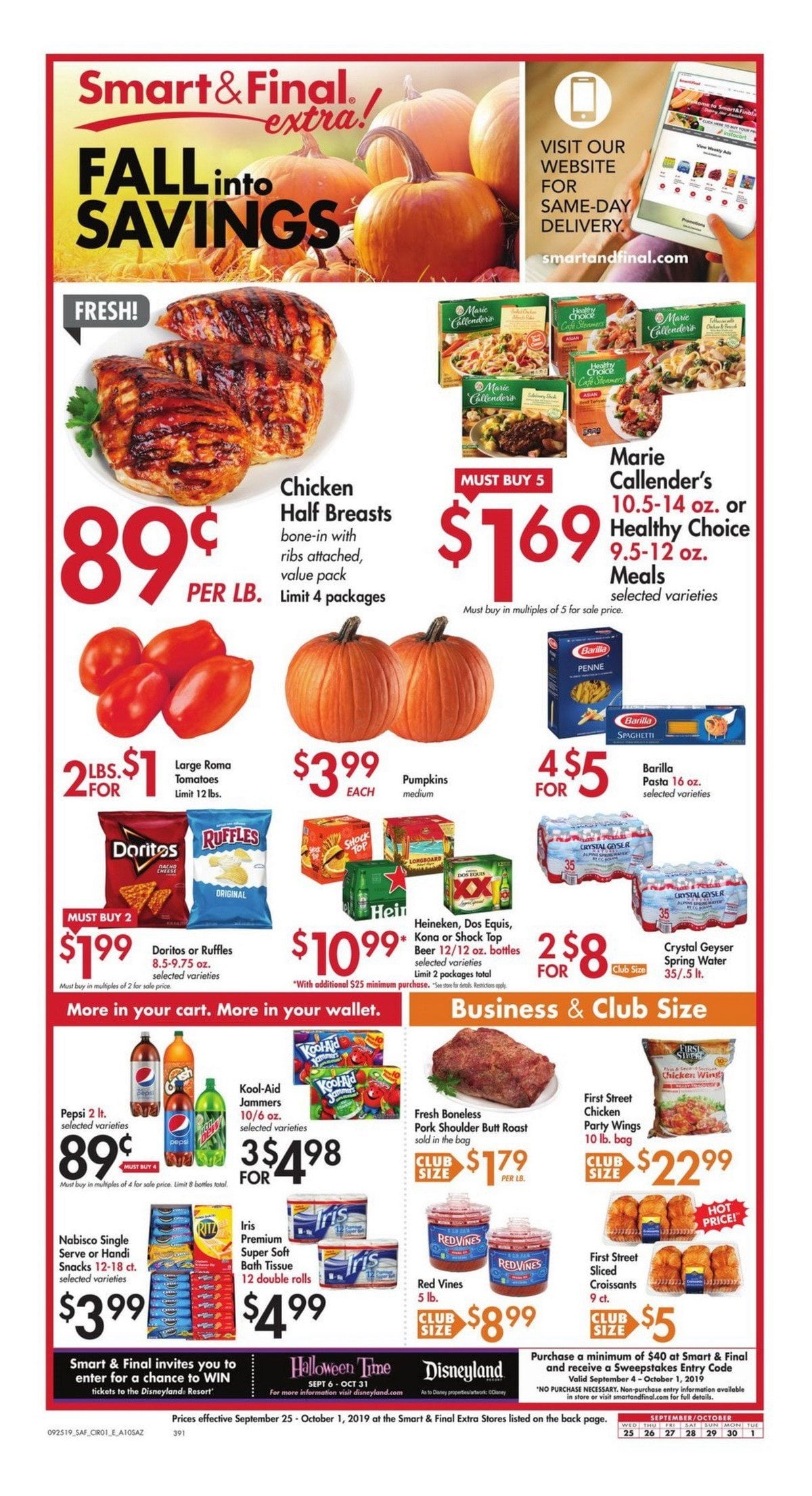 Smart & Final Weekly Ad Sep 25 – Oct 1, 2019