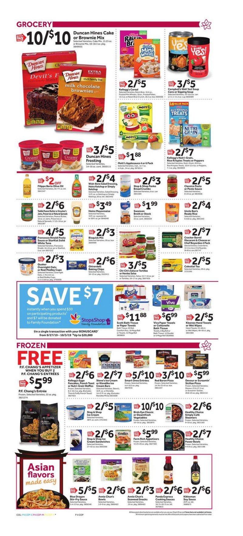 Stop & Shop Weekly Circular Sep 27 – Oct 03, 2019