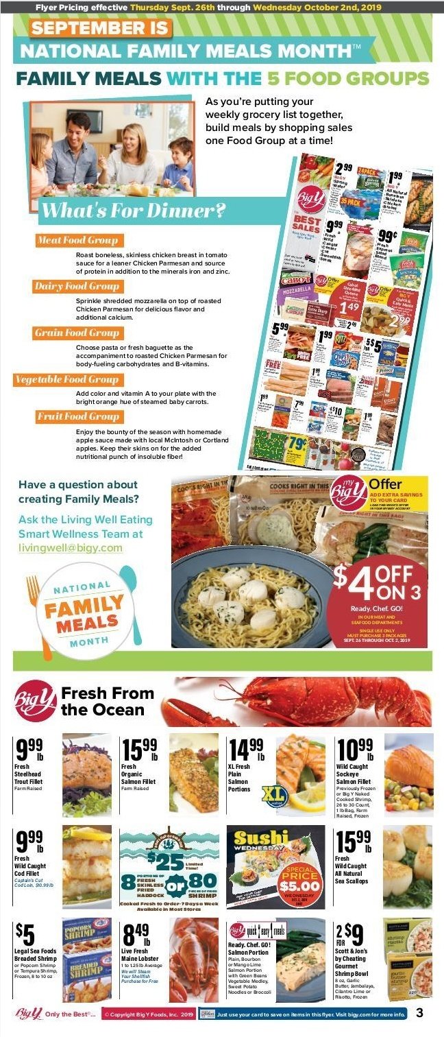 Big Y Weekly Flyer Sep 26 – Oct 2, 2019