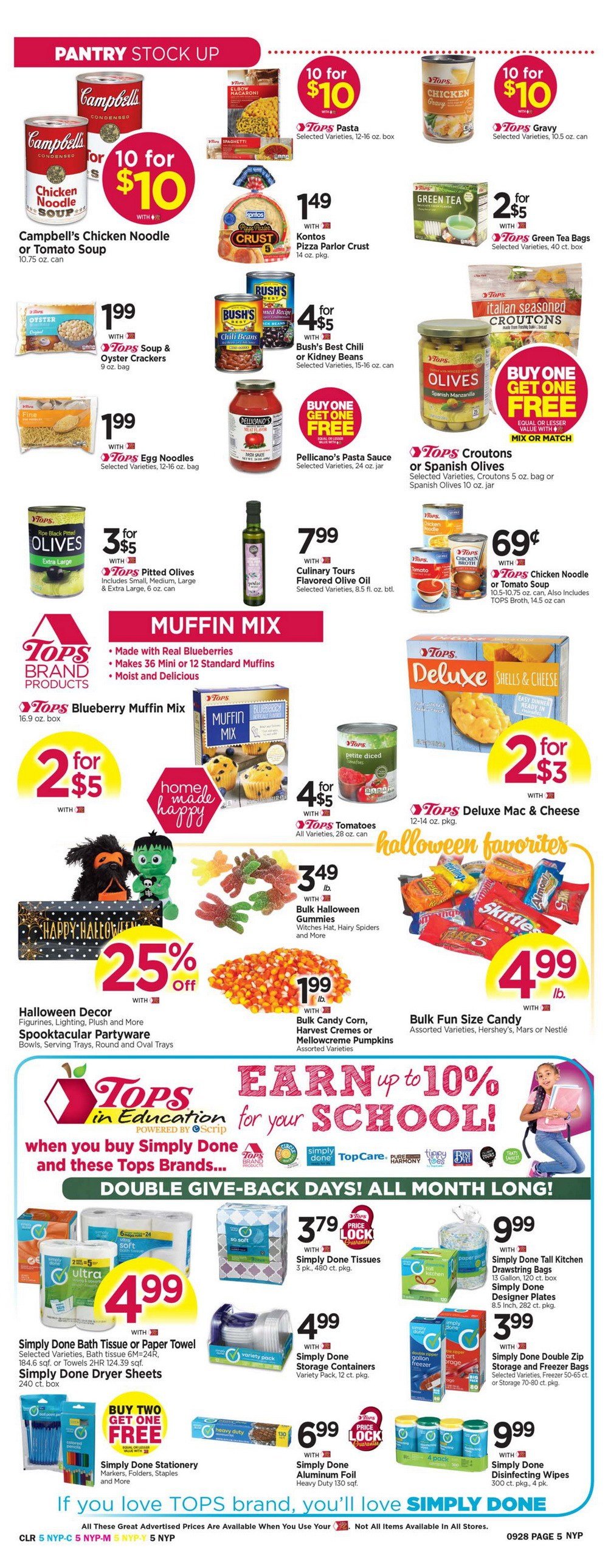 Tops Weekly Circular Sep 22 – Sep 28, 2019