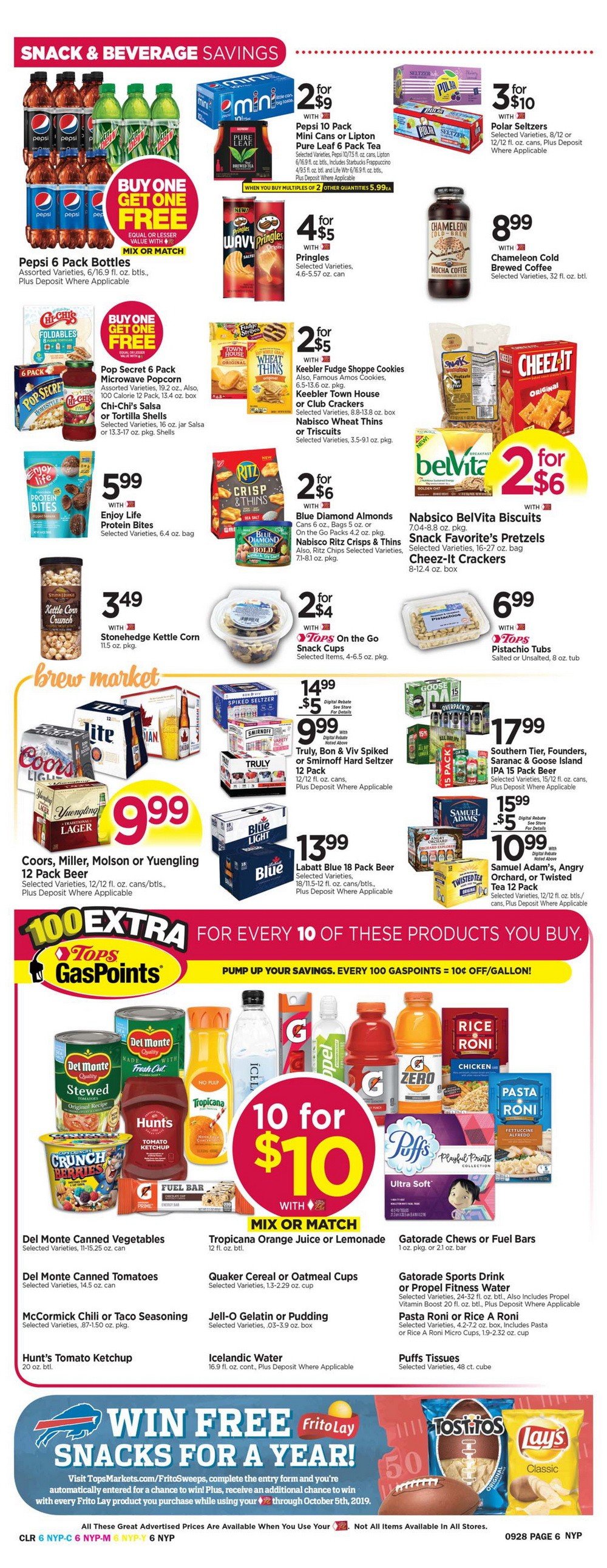 Tops Weekly Circular Sep 22 – Sep 28, 2019