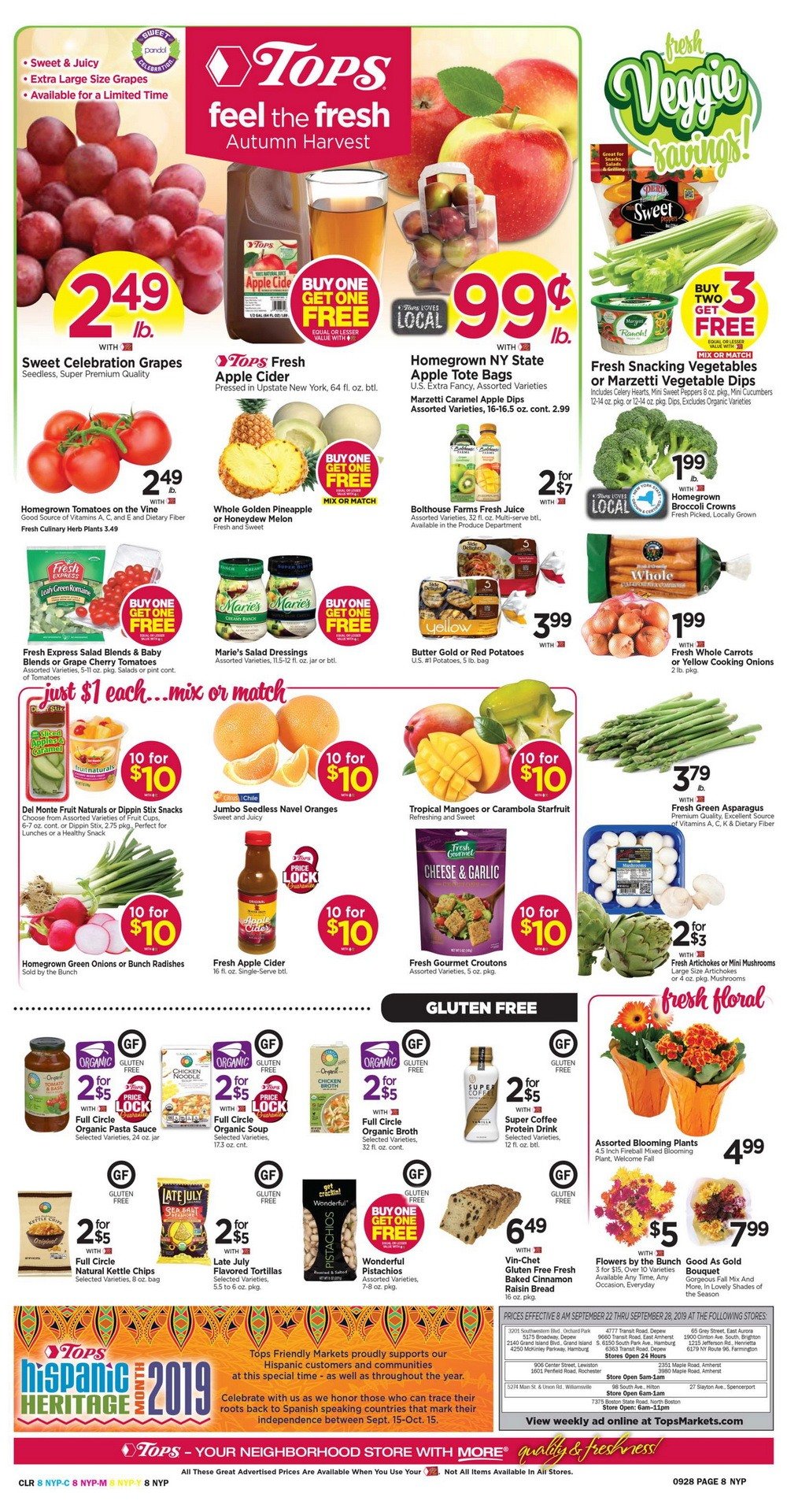 Tops Weekly Circular Sep 22 – Sep 28, 2019