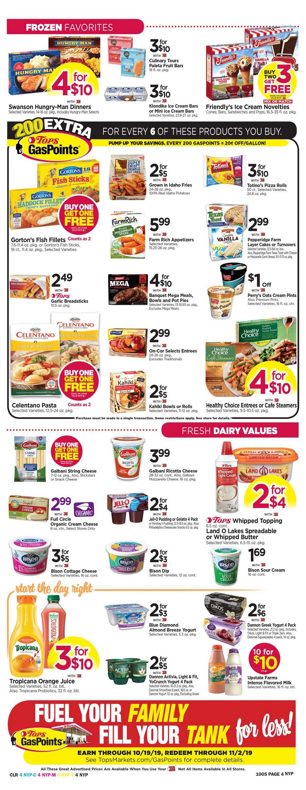 Tops Weekly Circular Sep 29 – Oct 5, 2019