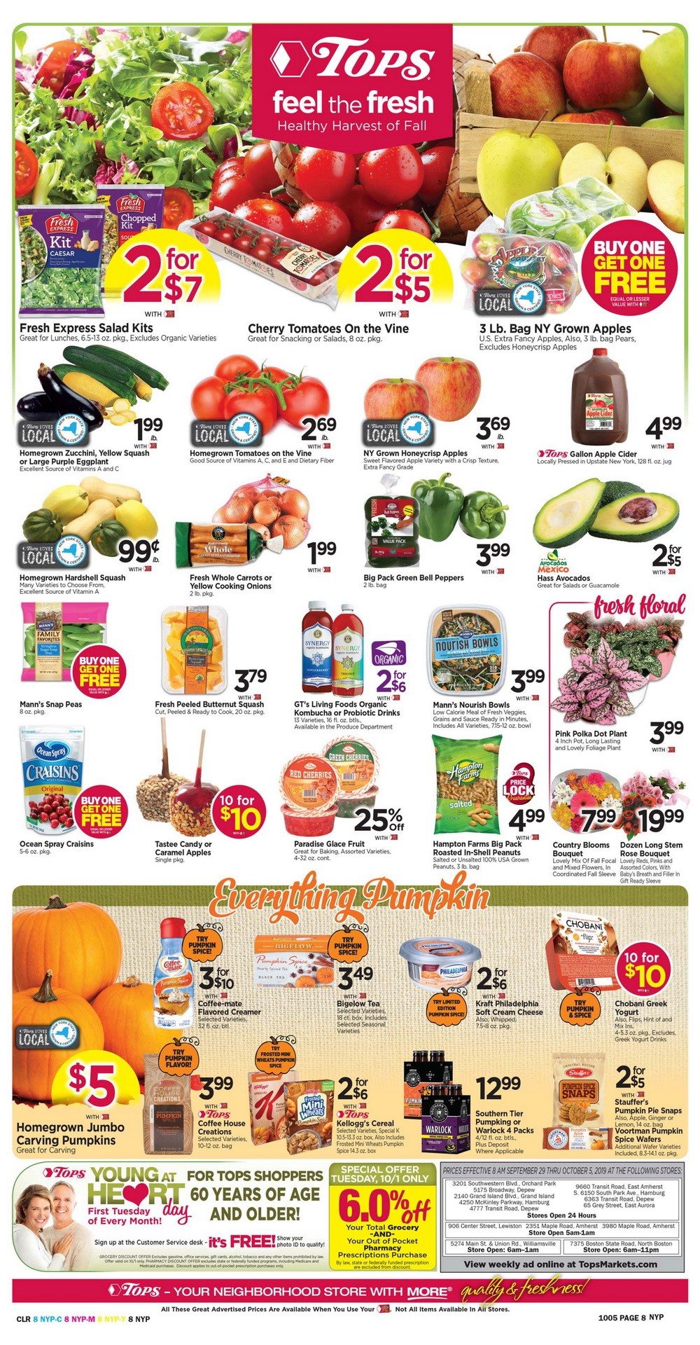 Tops Weekly Circular Sep 29 – Oct 5, 2019