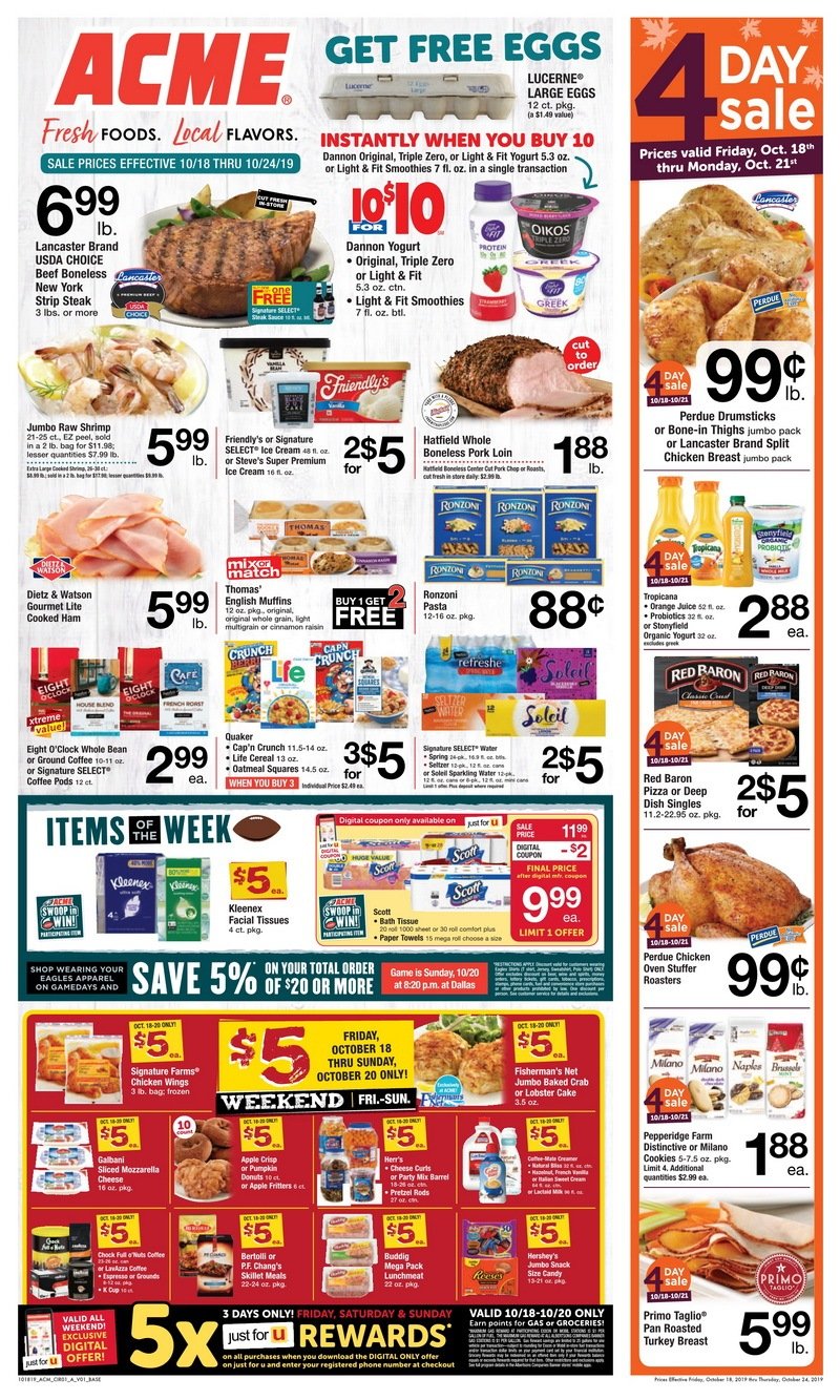 Acme Weekly Ad Oct 18 – Oct 24, 2019