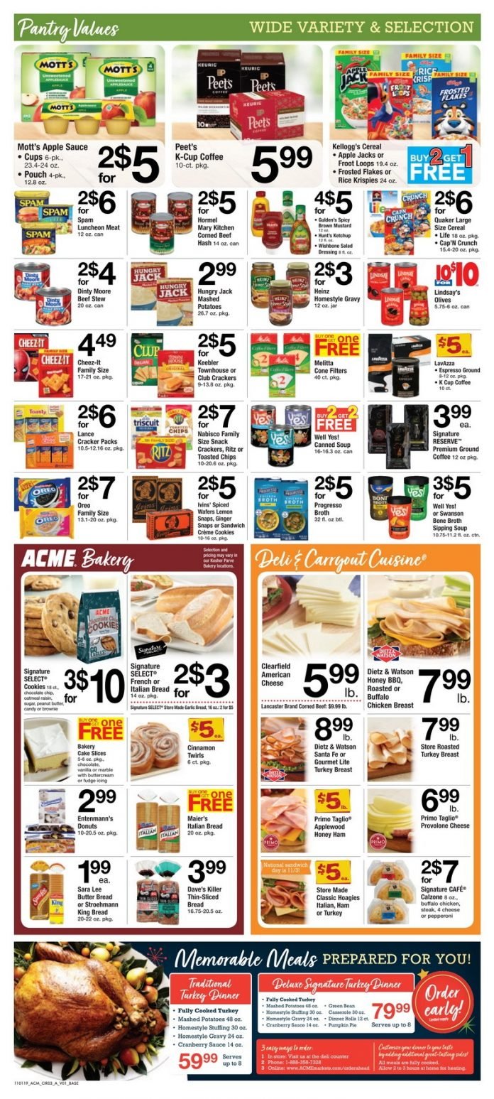 Acme Weekly Ad Nov 01 – Nov 07, 2019