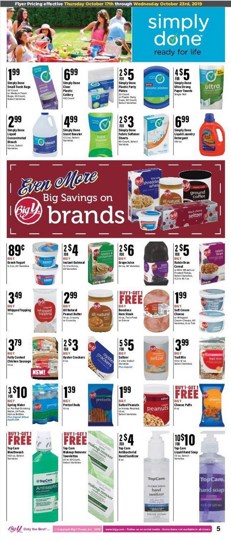 Big Y Weekly Ad Oct 17 – Oct 23, 2019